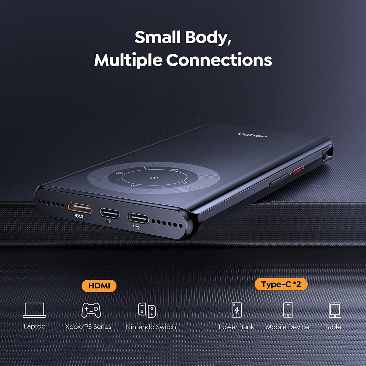 Yaber Pico T1 Native 1080p Portable Mini Pocket Projector Pico T1 ...