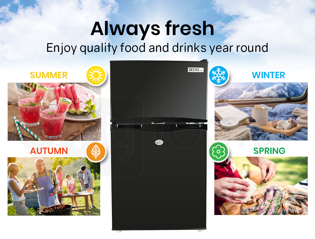 Gecko 95l Portable Upright Fridge Refrigerator 12v/24v/240v Caravan ...